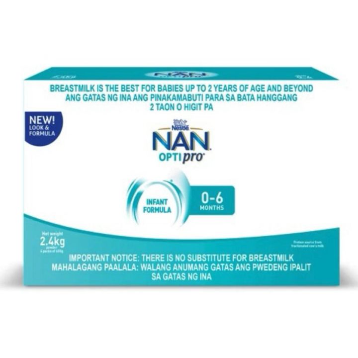 NAN OptiPro One 2.4kg for 0-6 Months Old Infant Formula | Lazada PH