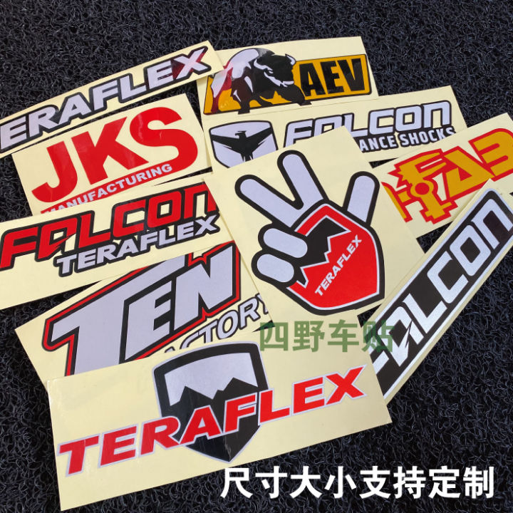 Teraflex Bumper Stickers Paper off-Road Wrangler Falcon Modified AEV ...