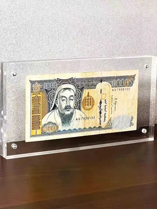 Acrylic Currency Note Display Frame Money Ticket 100 Yuan Commemorative ...