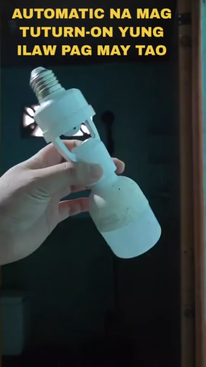 360 Degrees Human Induction Motion Sensor Night Lamp Socket Base E27 ...