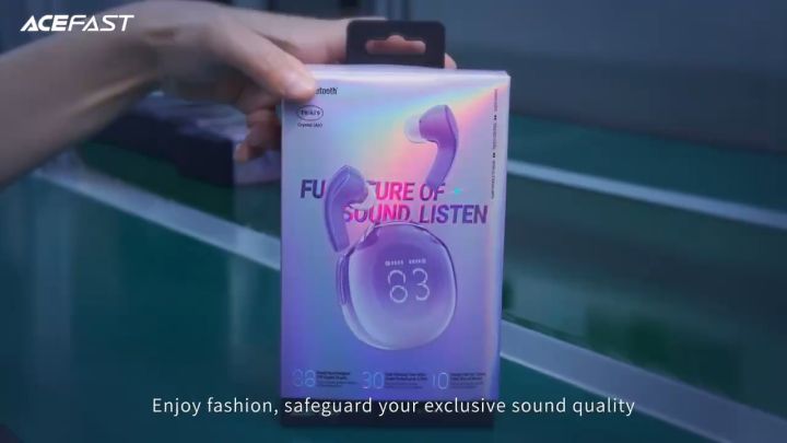 Acefast รุ่น T9/T8/T1/T3 หูฟังไร้สาย บลูทูธ Crystal (Air) Wireless Earbuds หูฟังไร้สาย บลูทูธ 5. ...