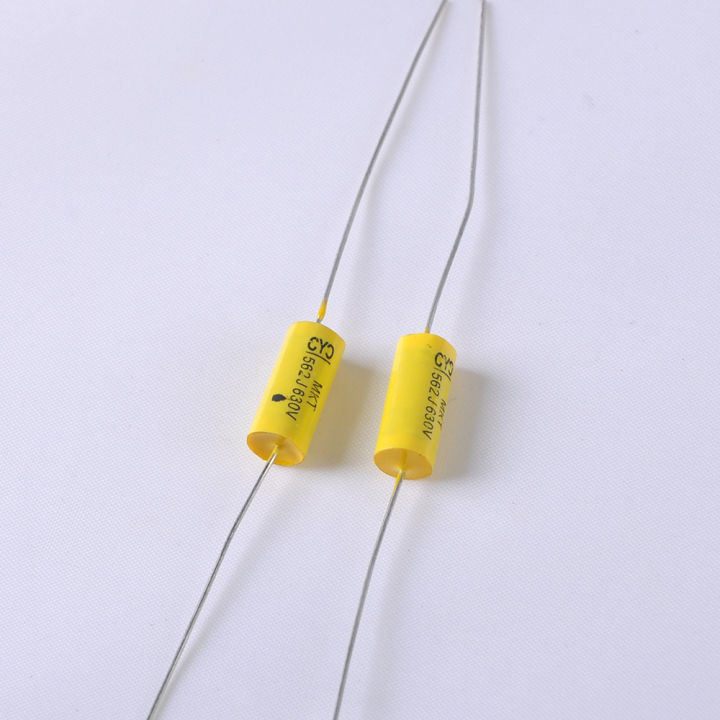 Yellow Thin-Film Capacitor Axial Capacitor 630V 0.0056UF Tube Amplifier ...