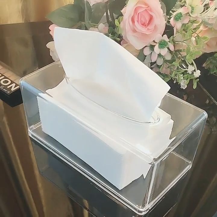 Tissue Box Wet Tissue Transparent Kotak Tisu Paper Office Home Desk ...