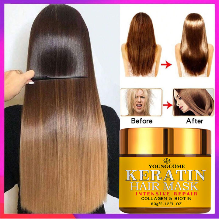 Hair Repairs Hair Mask Biotin Collagen Keratin Treatment Hairs ...