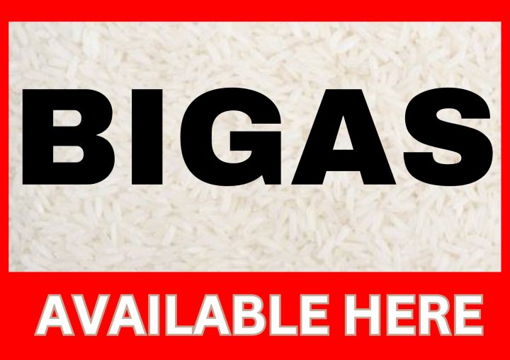 Bigas Available/ Rice Available Signage A4 Size Laminated | Lazada PH