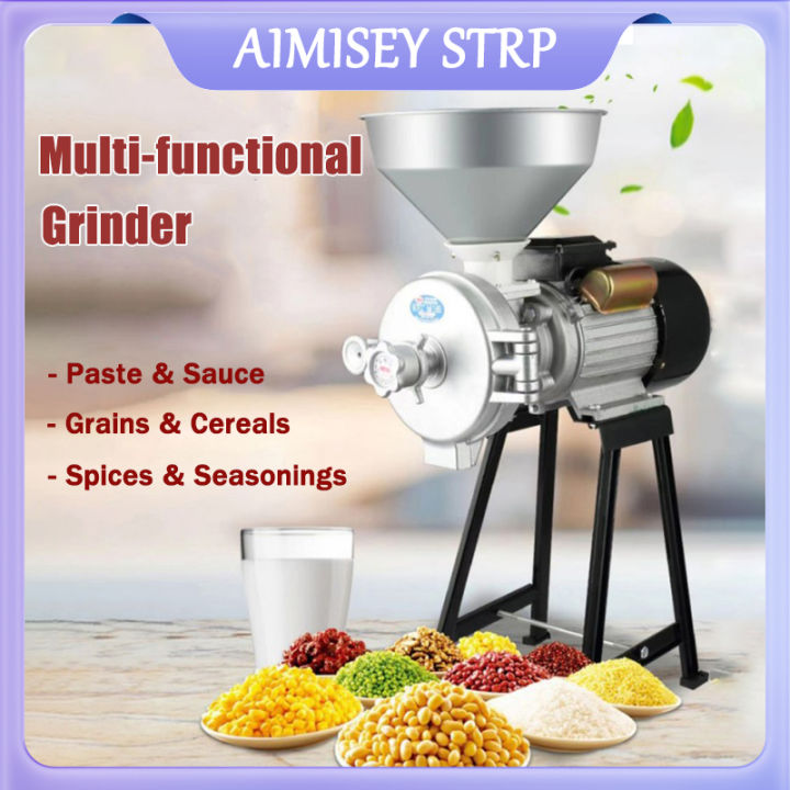 Electric Pulp Grinder, High-Power Grain Grinder, Corn, Rice, Feed ...