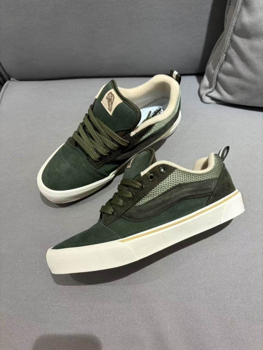 Knu Skool Asia Pilot Military Green Fat Bread Shoes Retro American ...