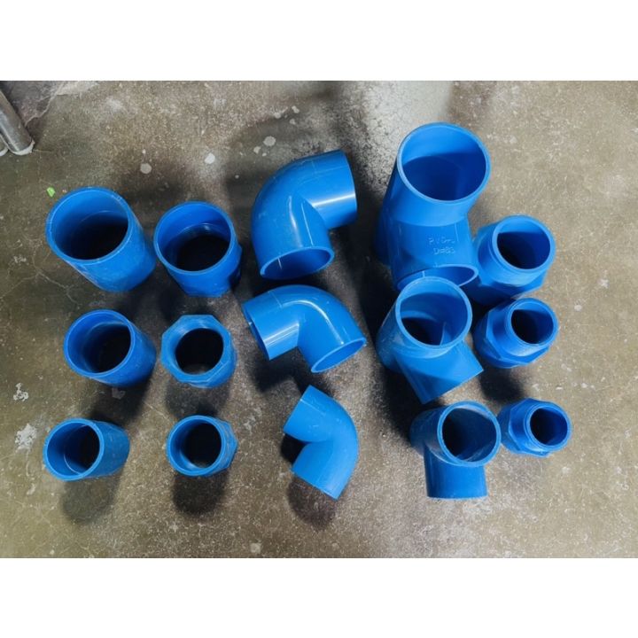 PVC Blue Fittings 11/2”50mm(Elbow 11/2 50 ,Tee 11/2 50 , Coupling 11/2 ...