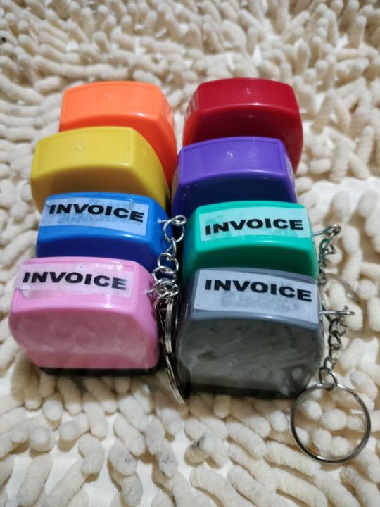 invoice self ink stamp 1.2 inches | Lazada PH