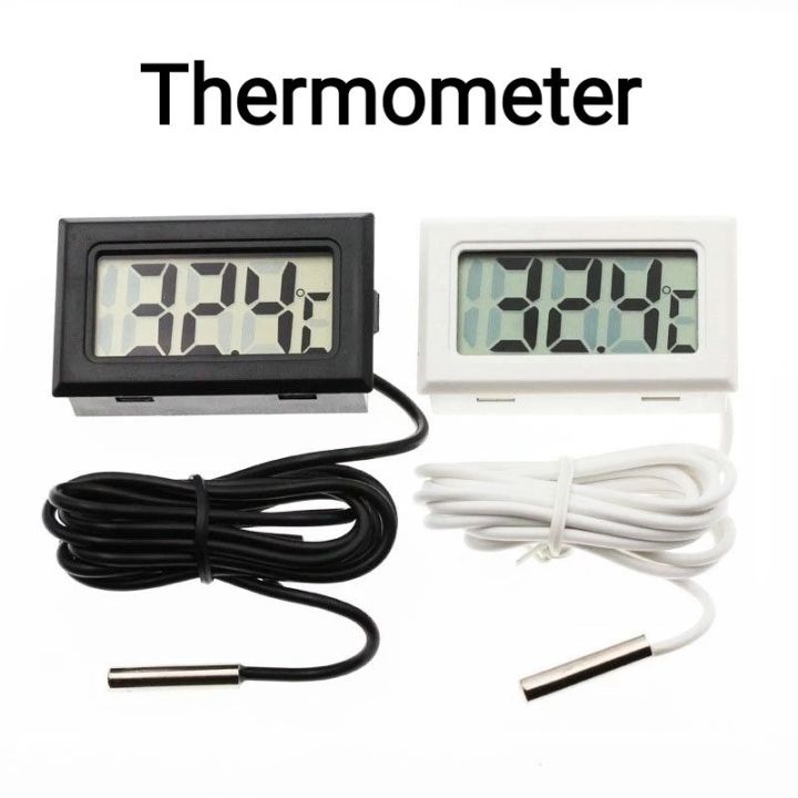 Digital LCD Thermometer With Probe For Aquarium, House, Fridge, PC ...