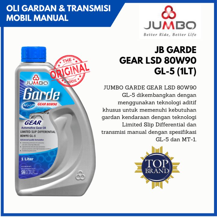 OLI GARDAN/GEAR MOBIL MANUAL SAE 80W-90 GL-5 LSD BOTOL 1 LITER | Lazada ...