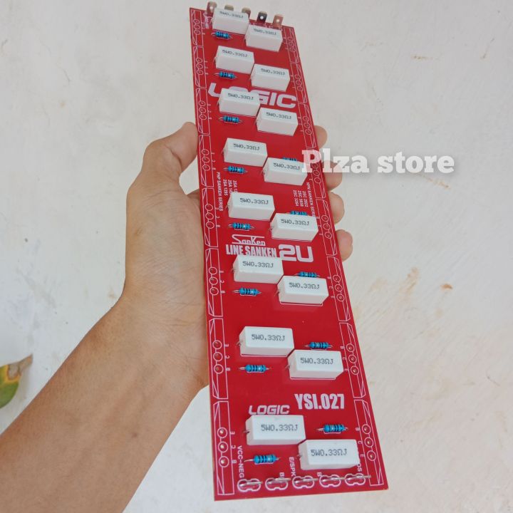 Pcb tr final sanken 8 set lengkap komponen Panjang 30cm Pcb transistor ...