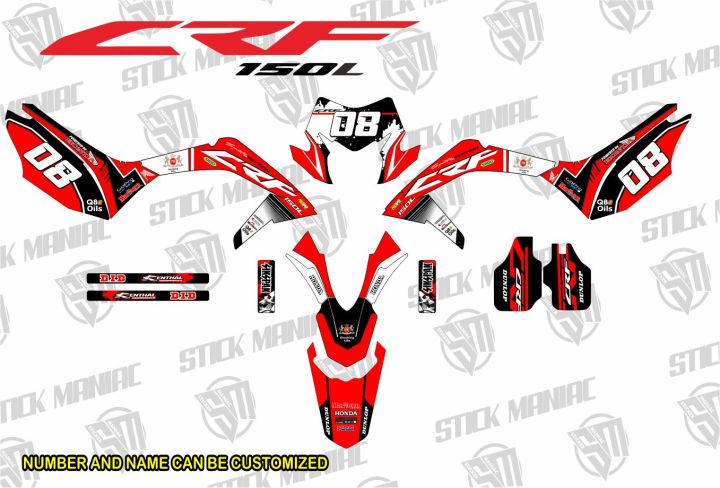Honda crf 150L full body decals | Lazada PH