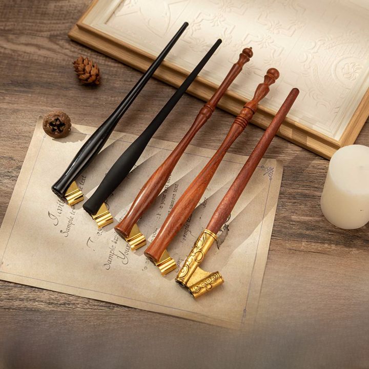 Dual-Purpose Calligraphy Dip Pen with Slanted Bar round Body Ink ...