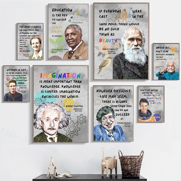 Famous Scientist Poster Printable Science Classroom Kids Room ...