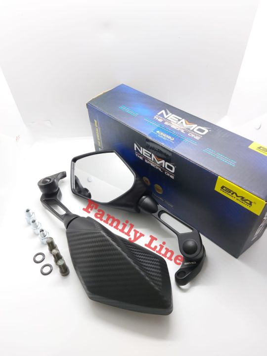 Spion Model Ducati Nemo 1008 Kaca Cembung Mirror Motor UNIVERSAL Vario ...