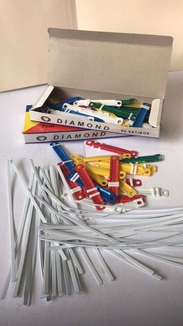 DIAMOND plastic paper Fastener 50pcs set/box | Lazada PH