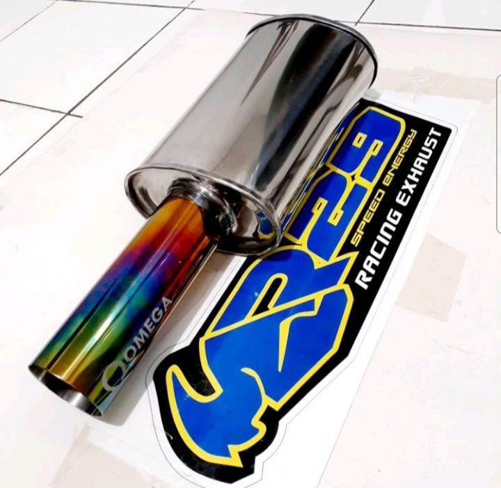 KNALPOT OMEGA PELANGI FULLSTAINLESS MOBIL AVANZA XENIA RUSH TERIOS ...