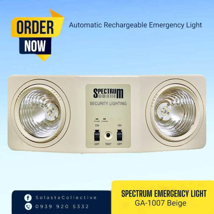 LED EMERGENCY LIGHT (07) BY SPECTRUM GA-1007 | Lazada PH