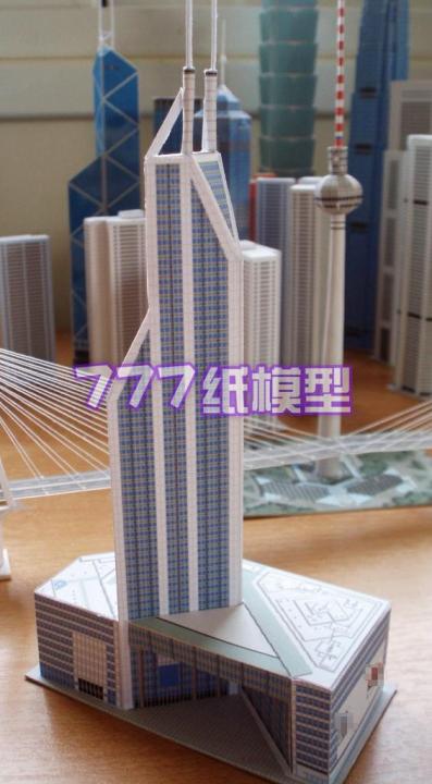 [777 Paper Model] Shanghai World Trade Center Model City Skyscraper ...