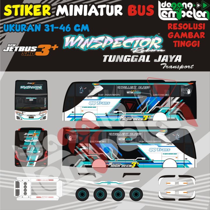 Stiker Miniatur Bus Winspector | Saturn | Onepiece | Lazada Indonesia
