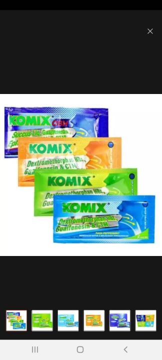 Komix Cough Syrup 36 Pcs | Lazada