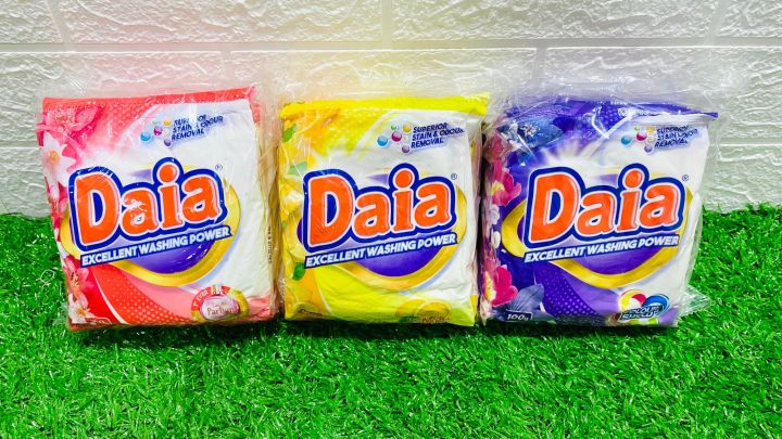 DAIA DETERGENT POWDER 100g (6Pack Per Packet) (Laundry Powder Detergent ...