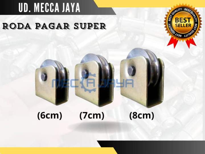 RODA SUPER UKURAN 6,7,8cm // RODA BESI //RODA PINTU PAGAR //PAGAR BESI ...