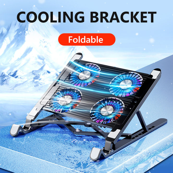 New Laptop Cooler Base Stand Foldable Laptop Cooling Pad Portable ...