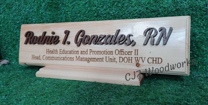 TABLE NAME PLATE (Made to Order) | Lazada PH