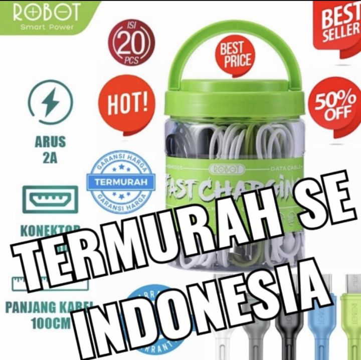 Kabel Data Robot RBM100S Micro Satuan | Lazada Indonesia