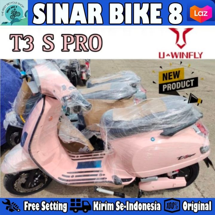 Sepeda Motor Listrik Uwinfly T3S PRO NEW 1200 Watt Electric E Bike ...