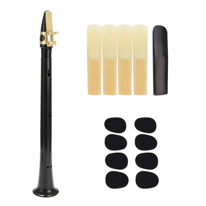 1-hole Mini Pocket Saxophone ABS with Alto Mouthpiece Ligature Reeds ...