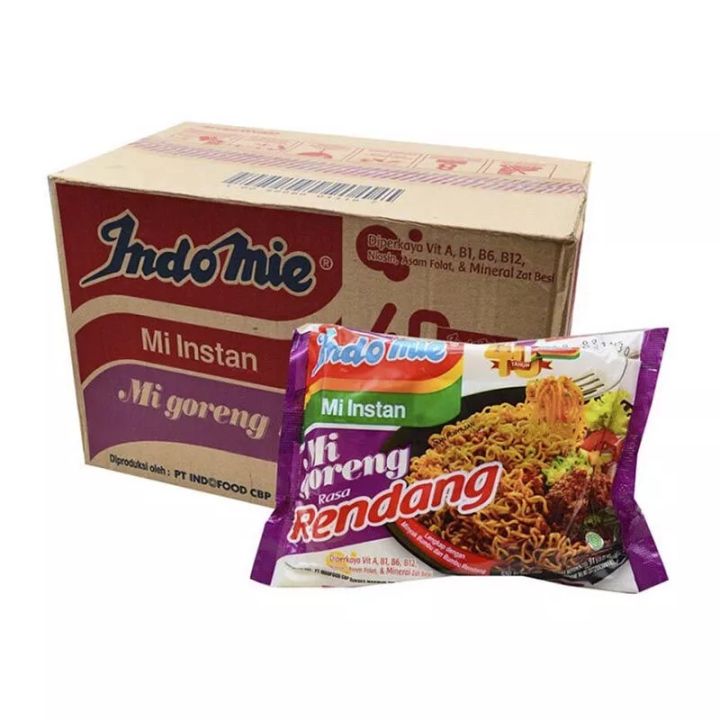 (TERMURAH)INDOMIE Mie Goreng Rasa Rendang 1DUS Isi 40pcs | Lazada Indonesia