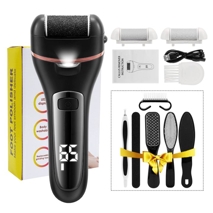 Electric Pedicure Tools Foot Care File Leg Heels Remove Hard Cracked ...