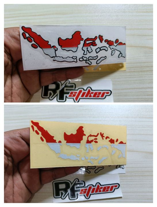 Stiker peta Indonesia 12cm sticker cutting peta indonesia | Lazada ...