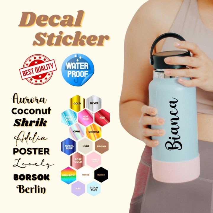 [name] Custom Decal Vinyl Stickers Waterproof Tumbler Stickers