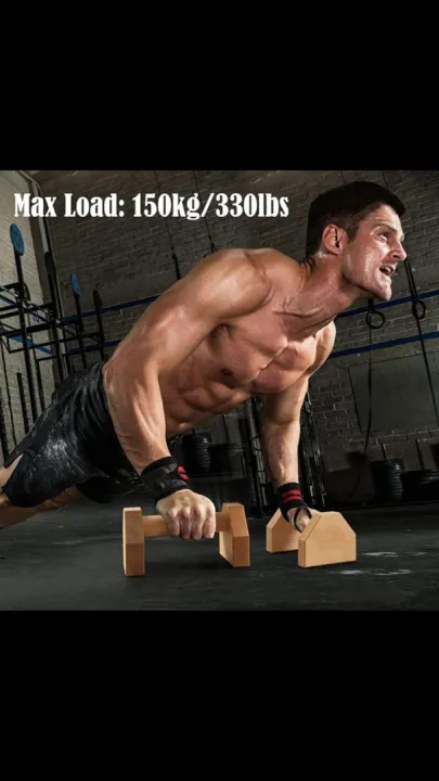 BABEDUO indoor parallel parallettes pair push up dip bars gymnastic ...