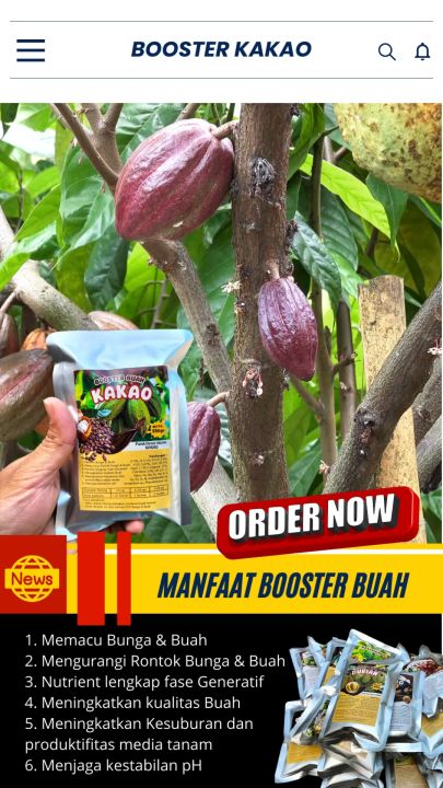 Booster Tanaman Kakao / Pupuk Booster Hayati Khusus Tanaman Kakao ...