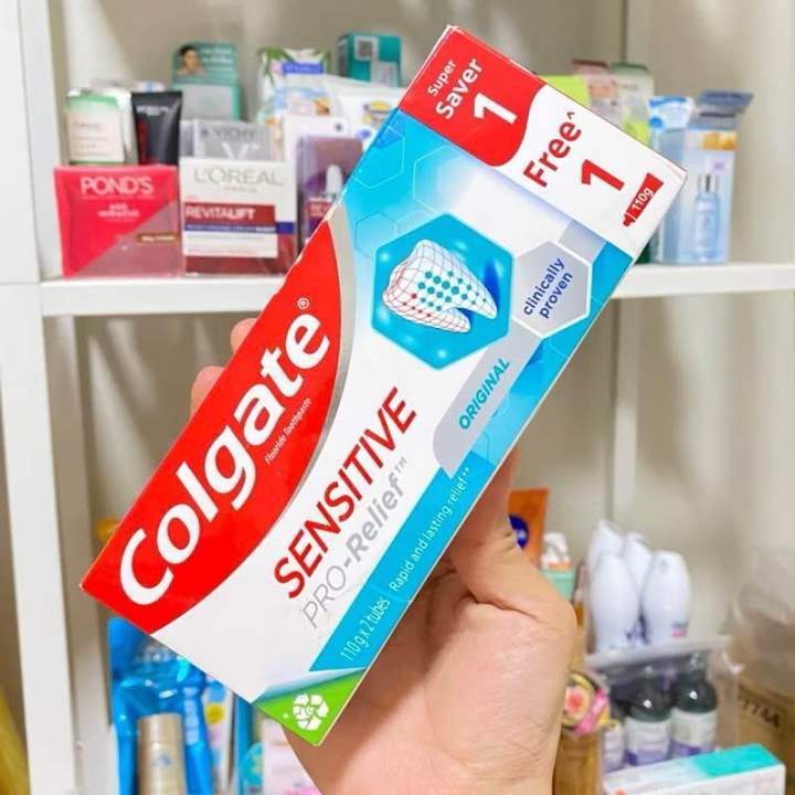 🔥ลดแรง🔥 (แพ็คคู่) Colgate Sensitive Pro Relief Toothpaste 110g คอลเกต ...