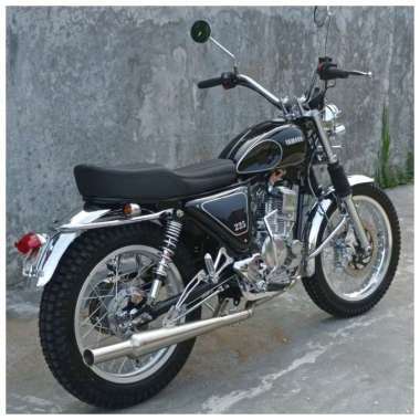 Jok British Style Motor Custom Hitam Coklat | Lazada Indonesia