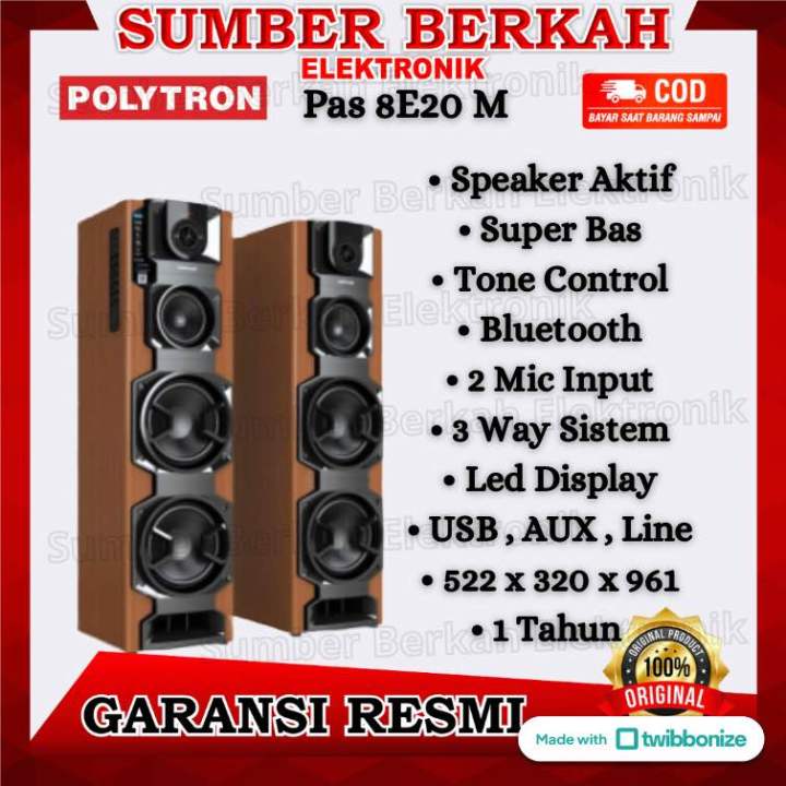 speaker aktif polytron pas 8E20 M bluetooth promo | Lazada Indonesia