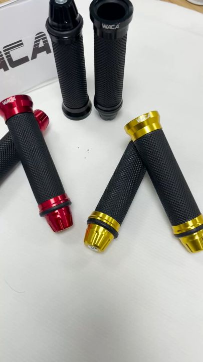 WACA ปลอกแฮนด์ ปลอกมือ ปลายแฮนด์ ใส่ได้ทุกรุ่นทุกรุ่น งานอลูมิเนียม CNC ปลอกมือมอเตอไซ ปลอกแฮนด์ ...