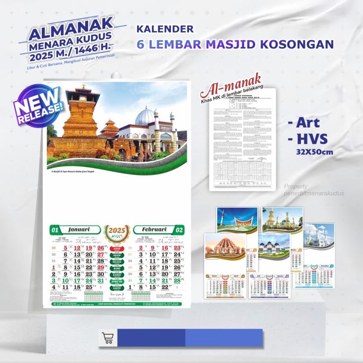 kalender 2025 terlaris terlengkap - Kalender dinding - original AlManak ...