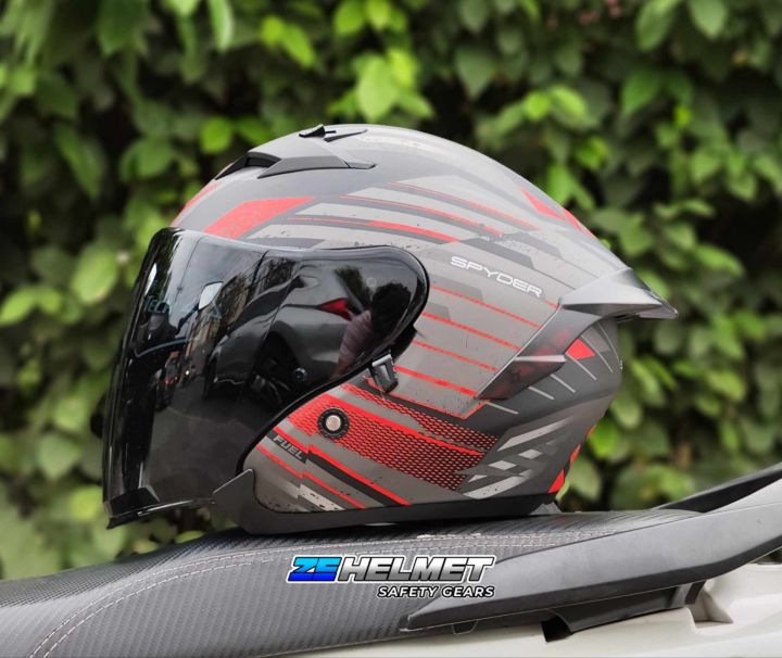 SPYDER FUEL S3 HALF FACE DUAL VISOR WITH EXTRA CLEAR LENS | Lazada PH