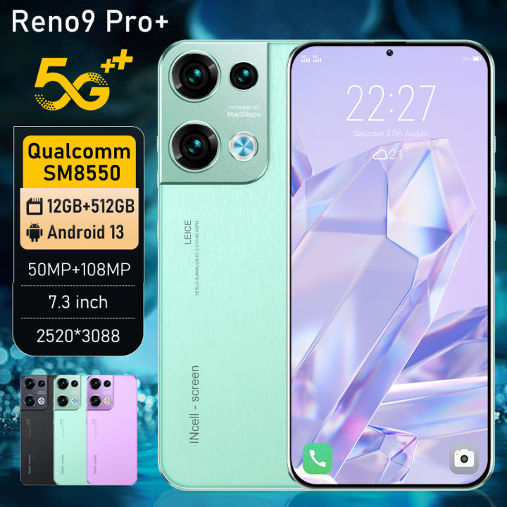 NEW Reno9 Pro+ smartphone 5G mobile phone 7.3inch ultra-clear screen 12 ...