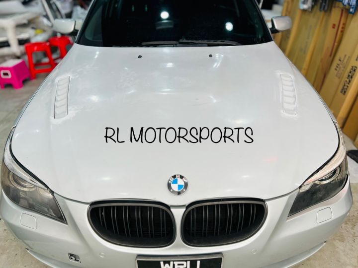 Bmw e60 m5 front Carbon fiber fibre bonnet bonet hood vented bodykit ...