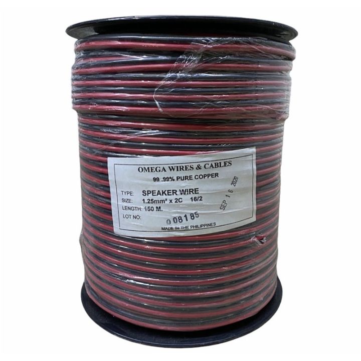 original omega pure copper speaker wire (red / black) per roll ...