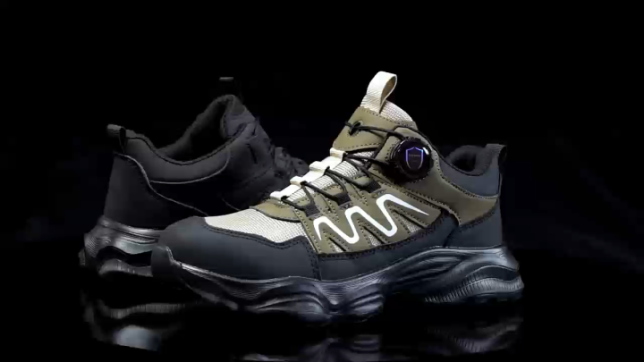 PRO SAFETY 983 Safety Shoes Ratchet Locking Low Cut Black EXTRA Light ...