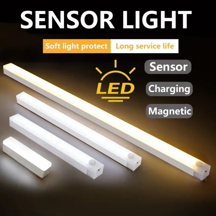 【Ship in 24 hours】Motion Sensor Night Light Wireless LED Lampu Sensor ...